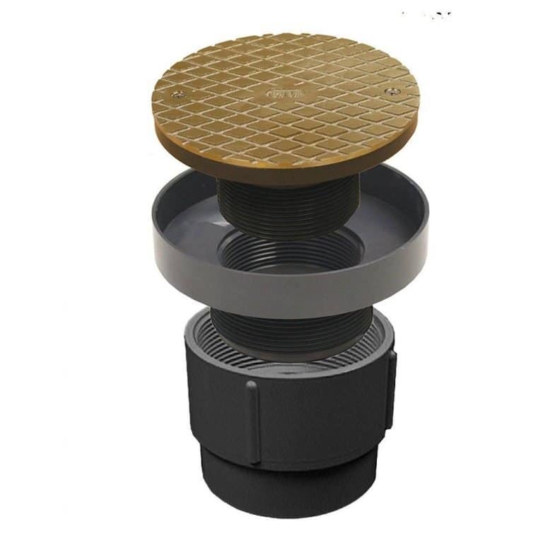 3" x 4" PVC LevelBest Pipe Fit Cleanout with 3" Plastic Spud