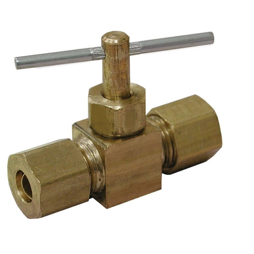 1/4" OD Compression Straight Needle Valve