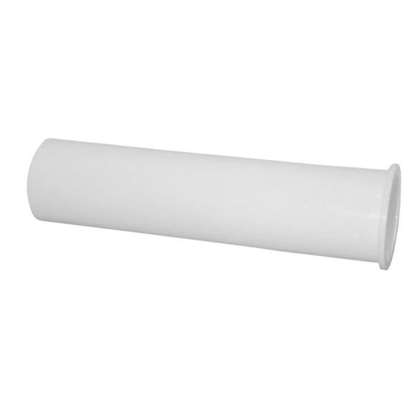 1-1/2" x 6" White Plastic Flanged Tailpiece - RJ Supply House