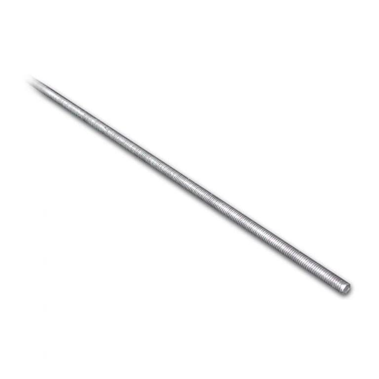 3/8" x 10' Galvanized Threaded Steel Rod, Zinc Finish, Carton of 25