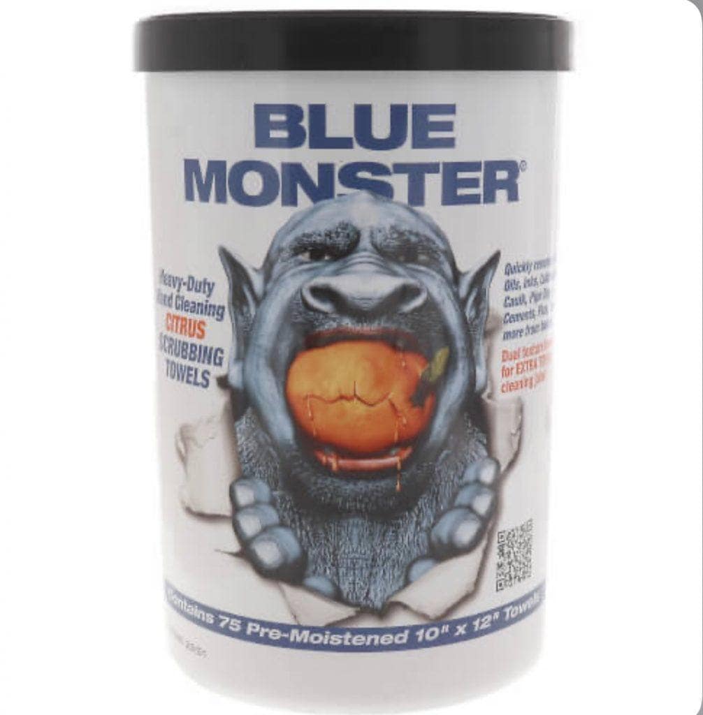 Blue Monster Heavy Duty Citrus Scrubbing Wipes - RJ Supply House